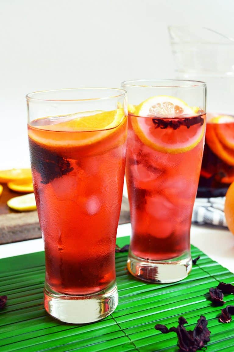 Roselle Lemonade - Jaja Bakes - jajabakes.com