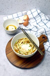 Udon with Onsen Tamago - Jaja Bakes - jajabakes.com