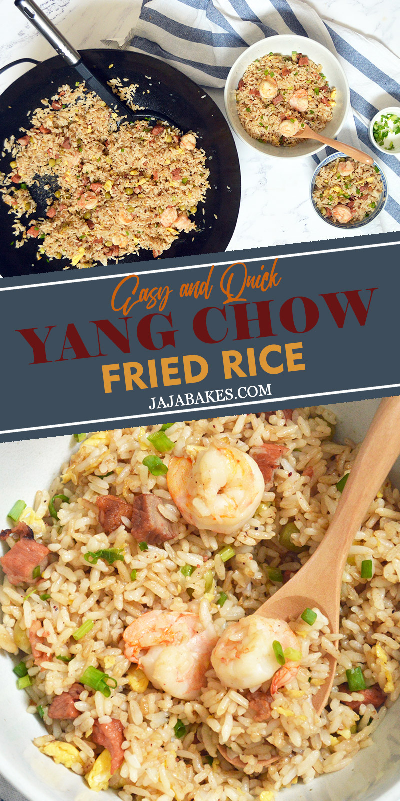 Yang Chow Fried Rice - Jaja Bakes - jajabakes.com