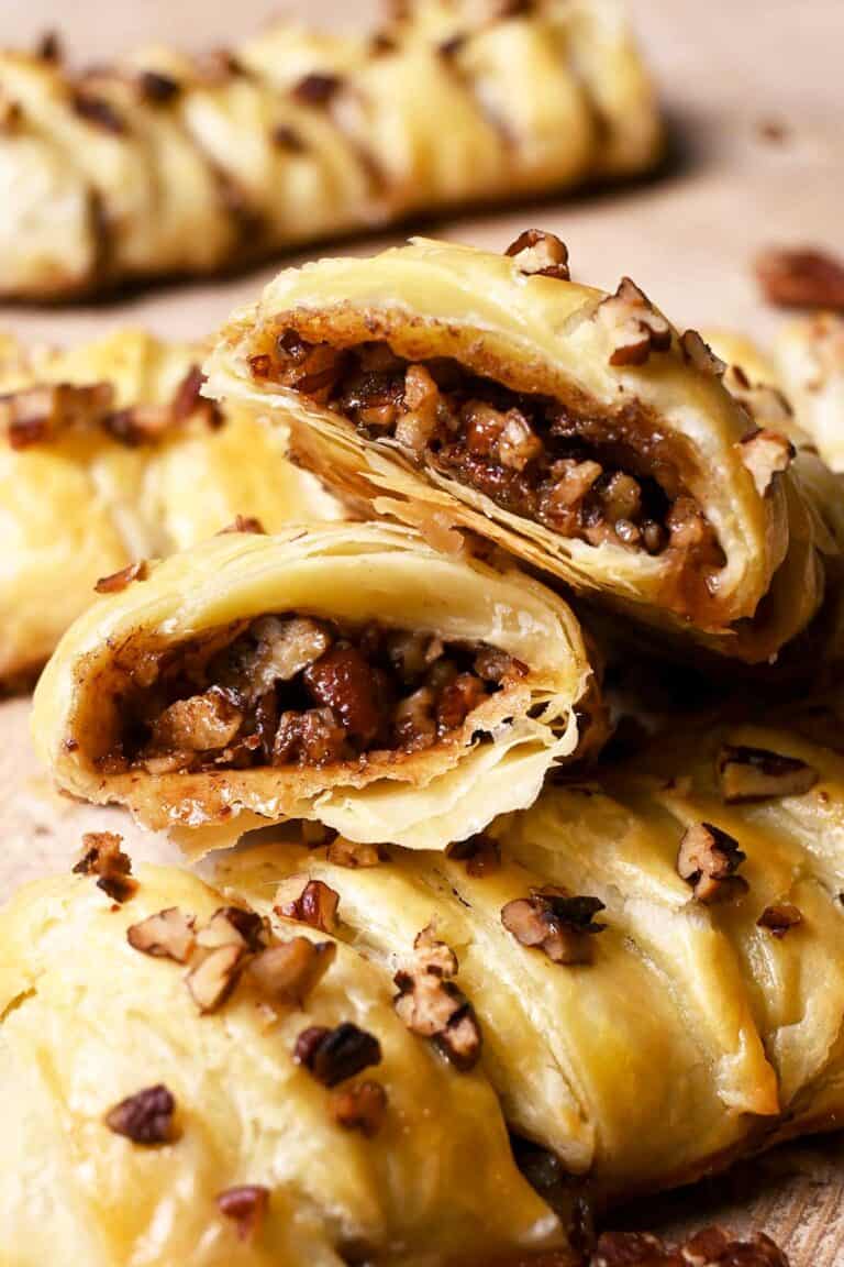 Maple Pecan Puff Pastry - Jaja Bakes