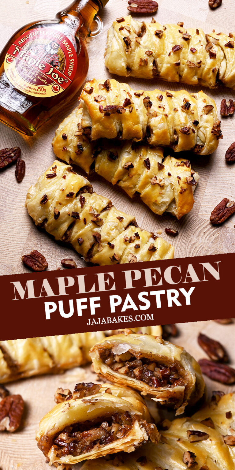 Maple Pecan Puff Pastry - Jaja Bakes