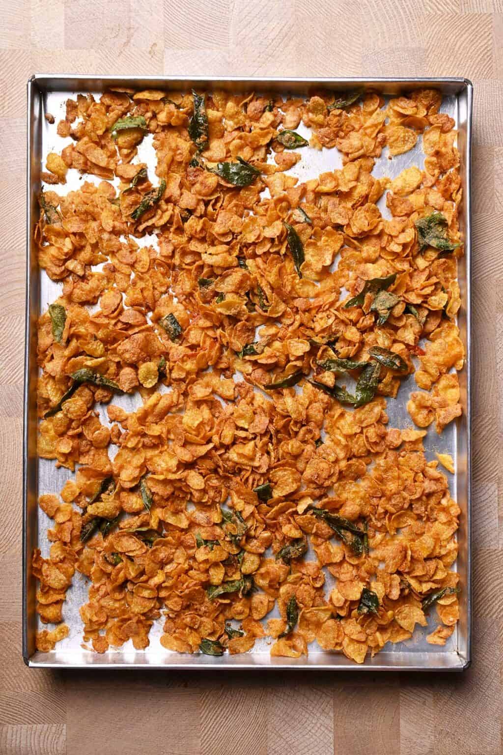 Salted Egg Cornflakes - Jaja Bakes