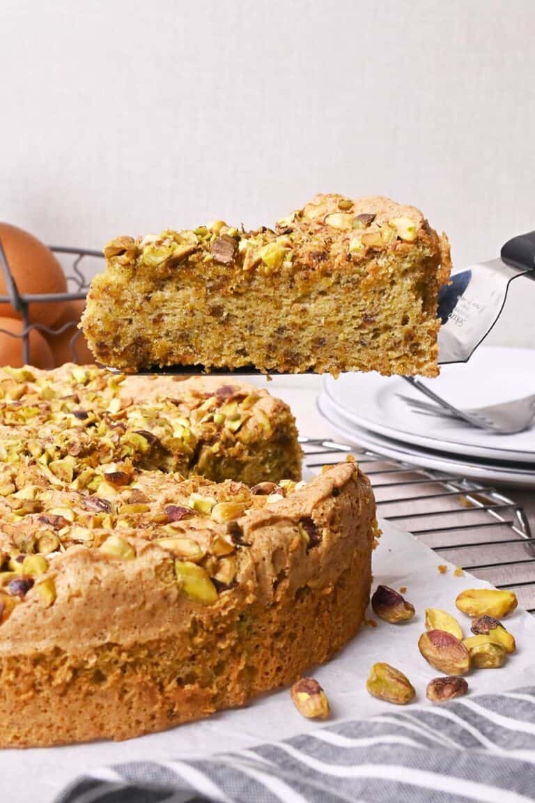 Flourless Pistachio Cake (Gluten-Free, Dairy-Free) - Jaja Bakes